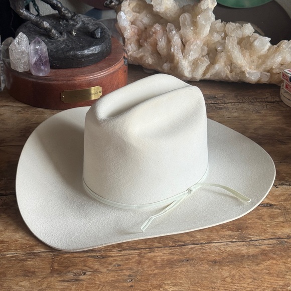 Stetson | Accessories | Stetson White 6x Beaver Western Vintage Cowboy ...